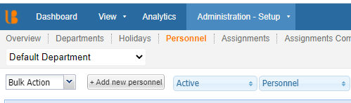 Add a New Personnel – Lightning Bolt